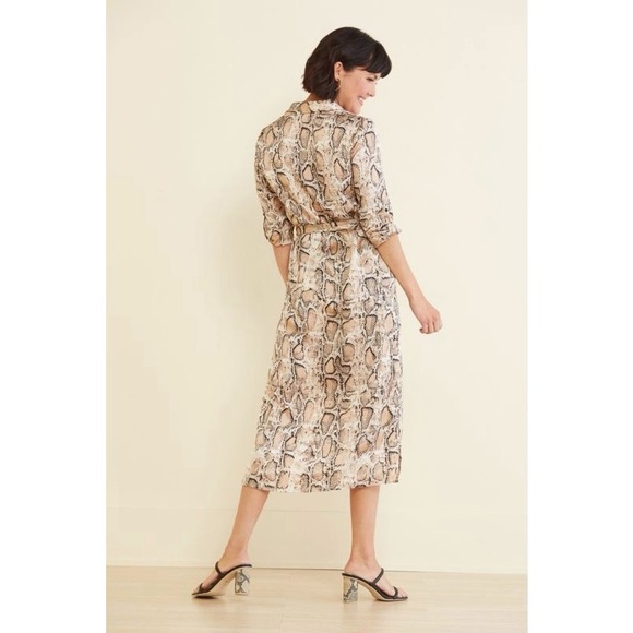 BB Dakota | Dresses | Bb Dakota Python Print Midi Shirtdress | Poshmark